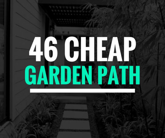46+ Easy & Cheap Garden Path Ideas For Your Beautiful Garden