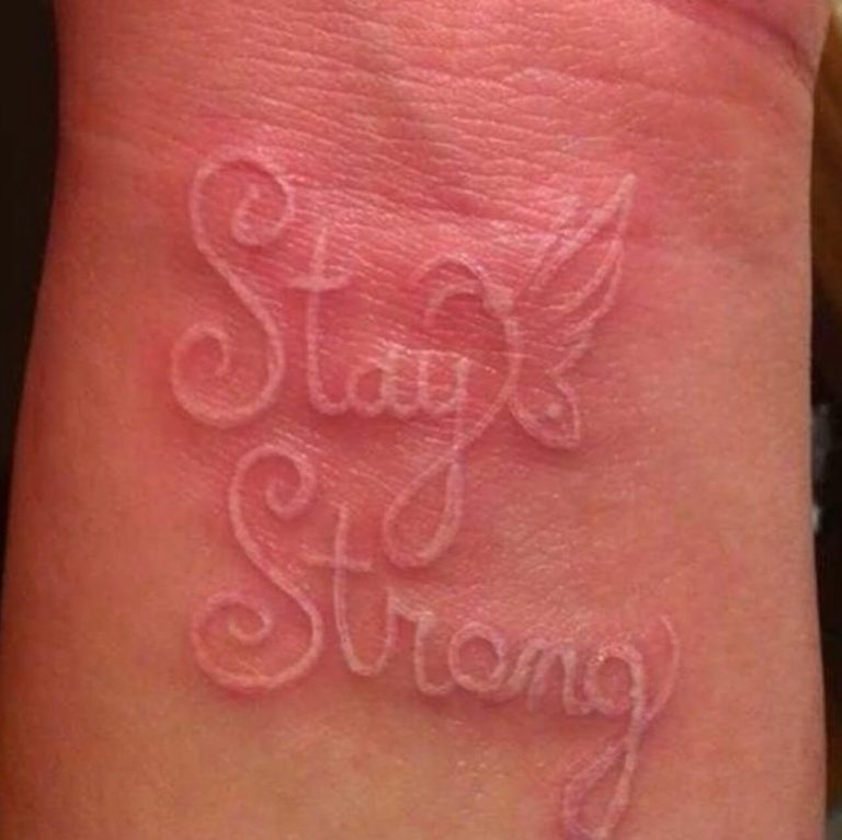 25+ Beautiful White Ink Tattoos That You Will Love It