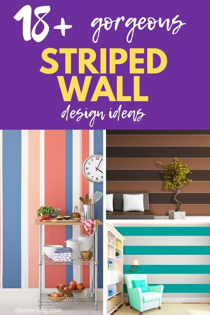 18+ Awesome Striped Wall Design Ideas - Ways To Paint Stripes on a Wall