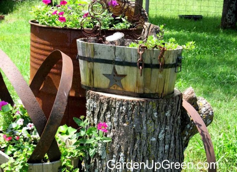 25+ Low Cost Rustic Garden Features (Ideas and Designs)