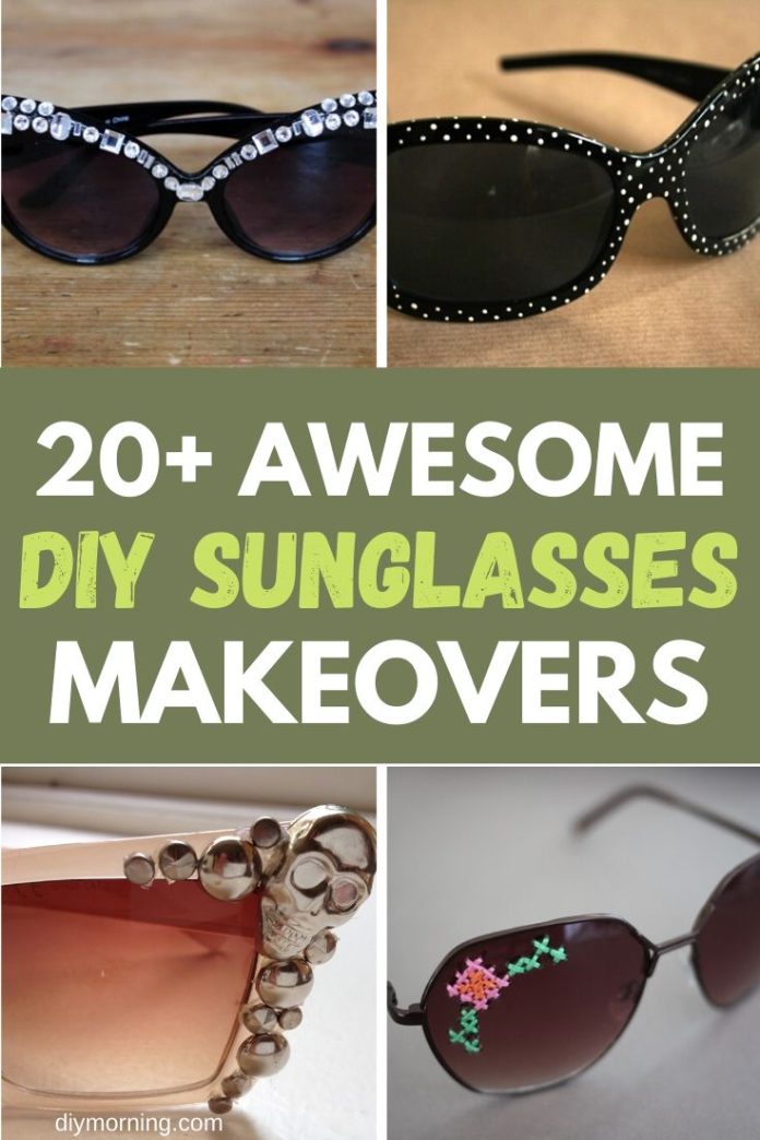 20+ Creative DIY Sunglasses Makeovers - Summer DIY Projects