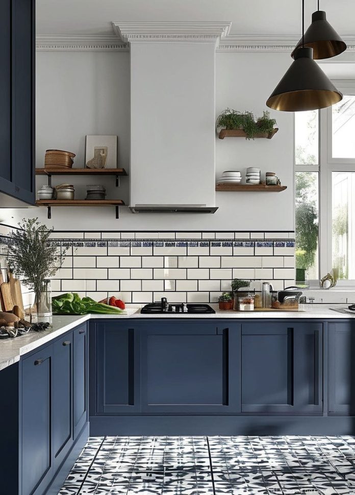 Unique Kitchen Tile Designs: Experiment with Size, Color, and Patterns