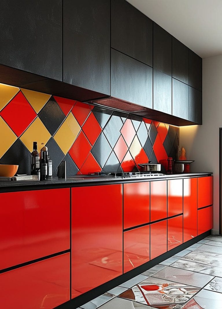 Unique Kitchen Tile Designs: Experiment with Size, Color, and Patterns