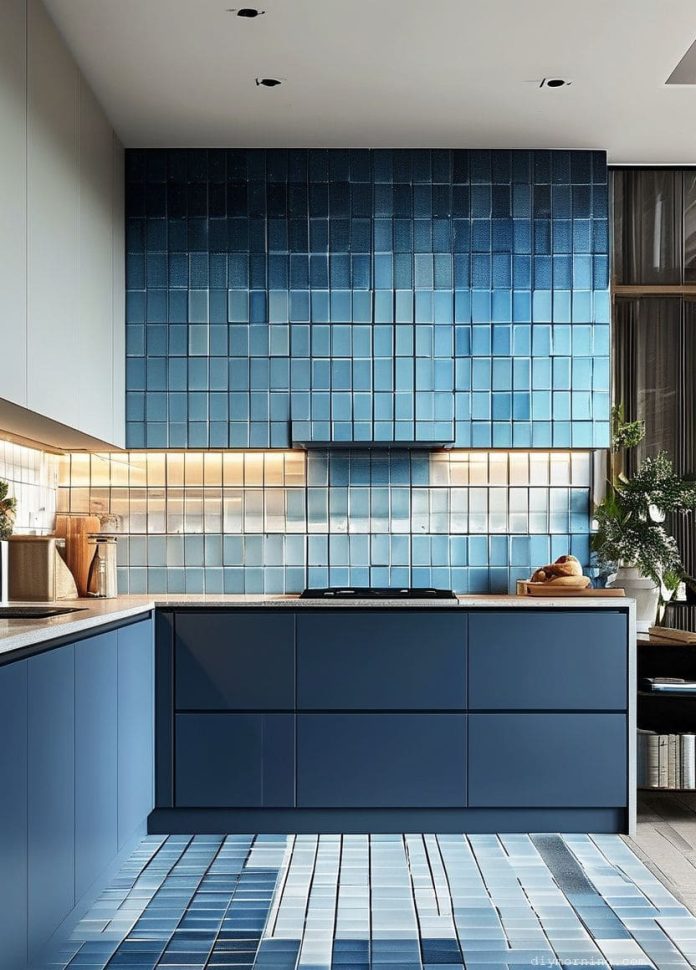 Unique Kitchen Tile Designs: Experiment with Size, Color, and Patterns