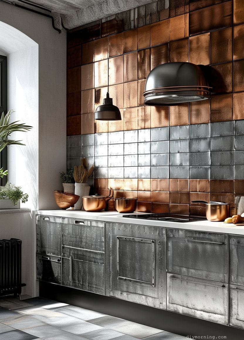 Unique Kitchen Tile Designs: Experiment with Size, Color, and Patterns