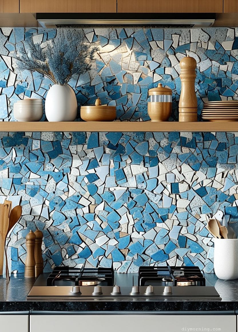 19+ Ceramic Tile Mosaic Kitchen Backsplash Designs & Ideas For 2026