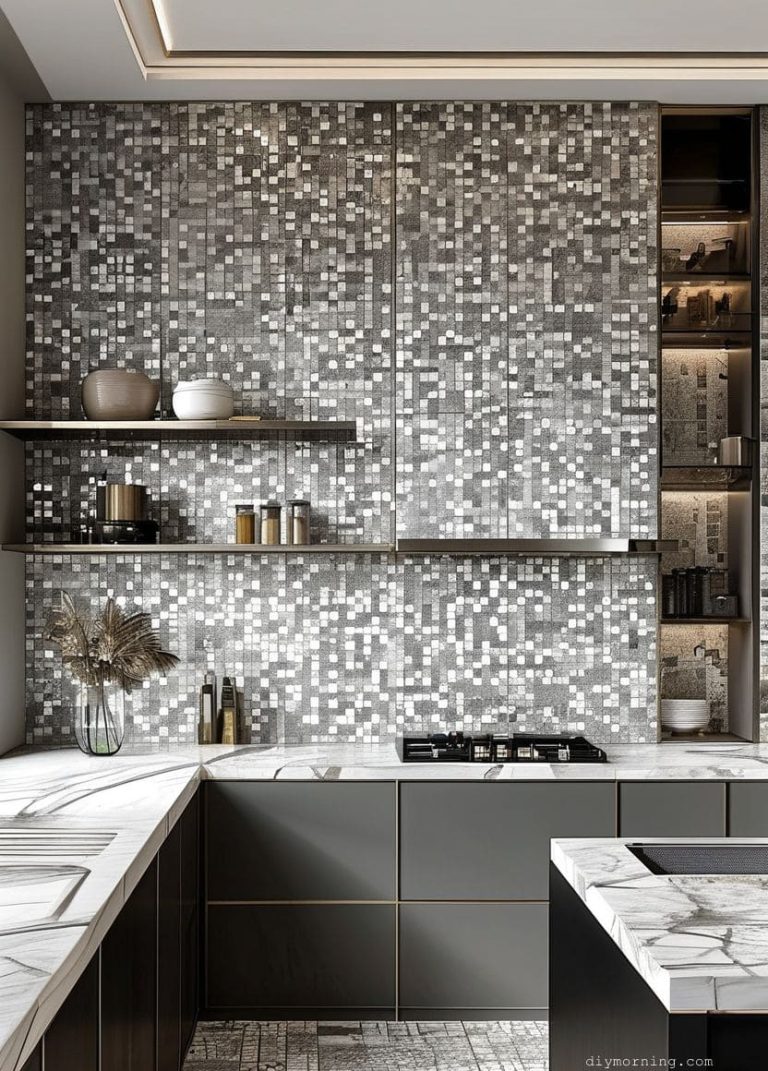 Unique Kitchen Tile Designs: Experiment with Size, Color, and Patterns