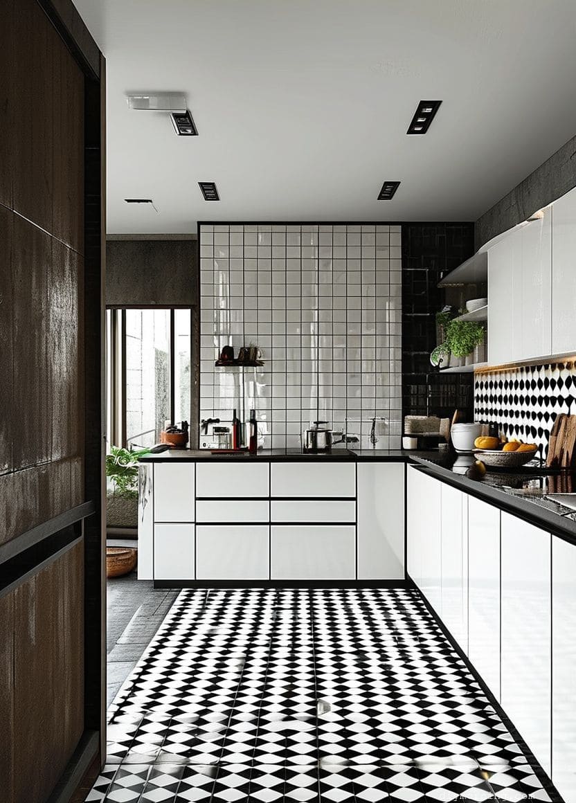 Unique Kitchen Tile Designs: Experiment with Size, Color, and Patterns
