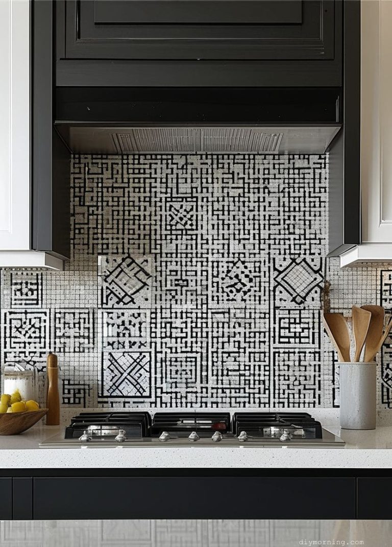 19+ Ceramic Tile Mosaic Kitchen Backsplash Designs & Ideas For 2026