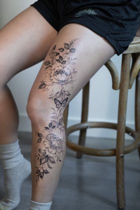 25 Stunning Leg Tattoo Ideas: From Mythology to Portrait Designs - DIY ...