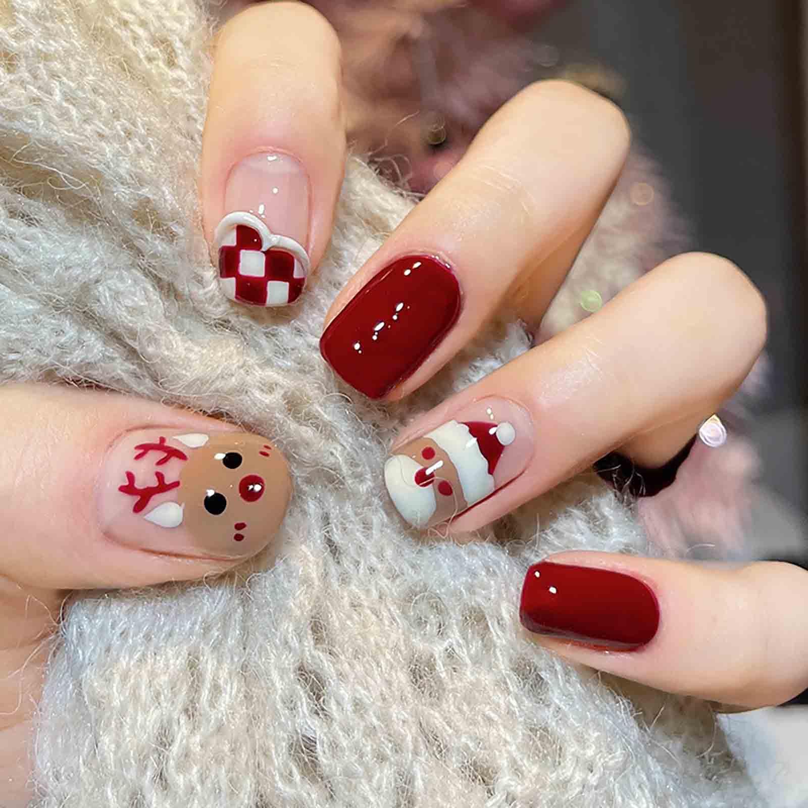 50 Christmas Nail Designs: Festive Ideas & DIY Tips for the Holidays ...